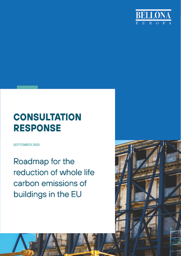 Consultation Response: Roadmap for the reduction of whole life carbon ...
